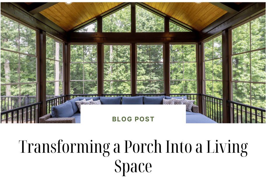 How to Convert a Porch Into a Living Space – Enclose A Patio