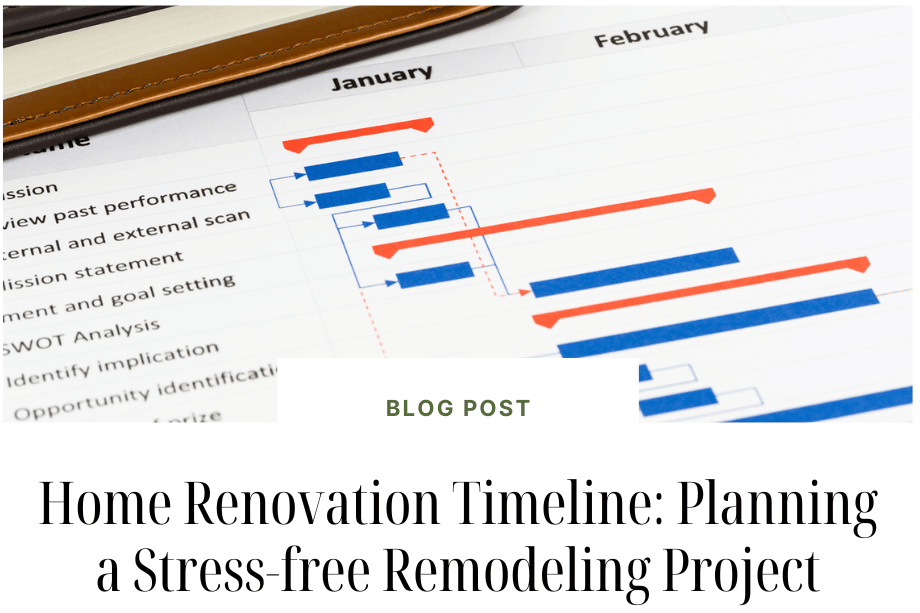 Your Home Renovation Timeline – Preparing to Remodel